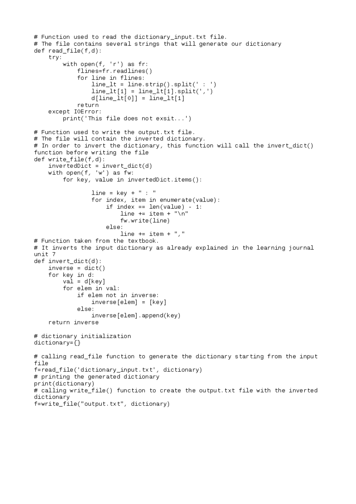 Learning Journal Unit 8 - week 8 - year 2021/2022 - Function used to ...