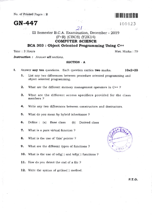 4th sem Question Papers - Evidence Question Bank - Studocu