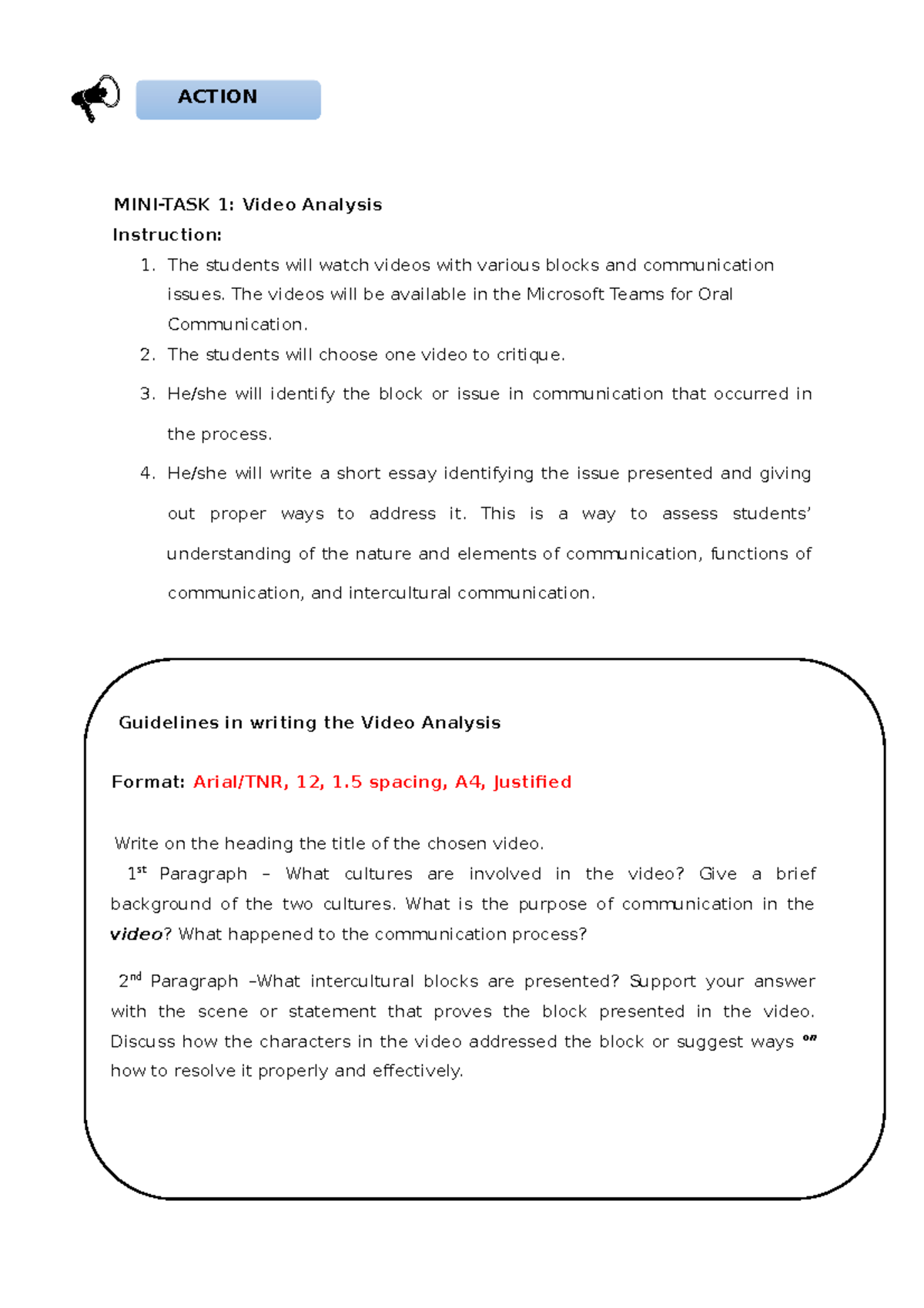 Minitask-1 - It will help you gain important insights about the subject ...