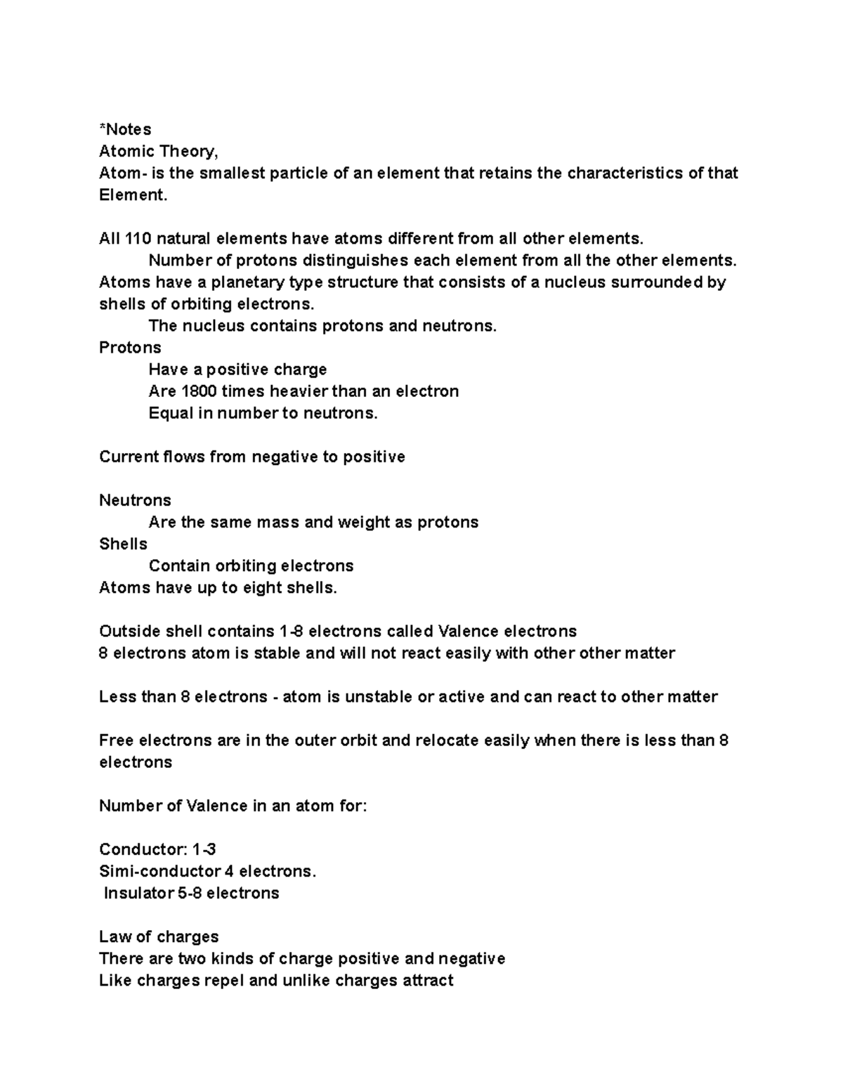 Notes - Basic Components and Electronics Fundamentals, William Harner ...