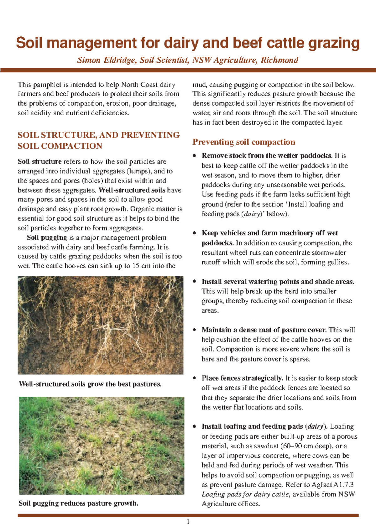 Soil-dairy-beef - Information on soil, dairy and beef - Soil management ...