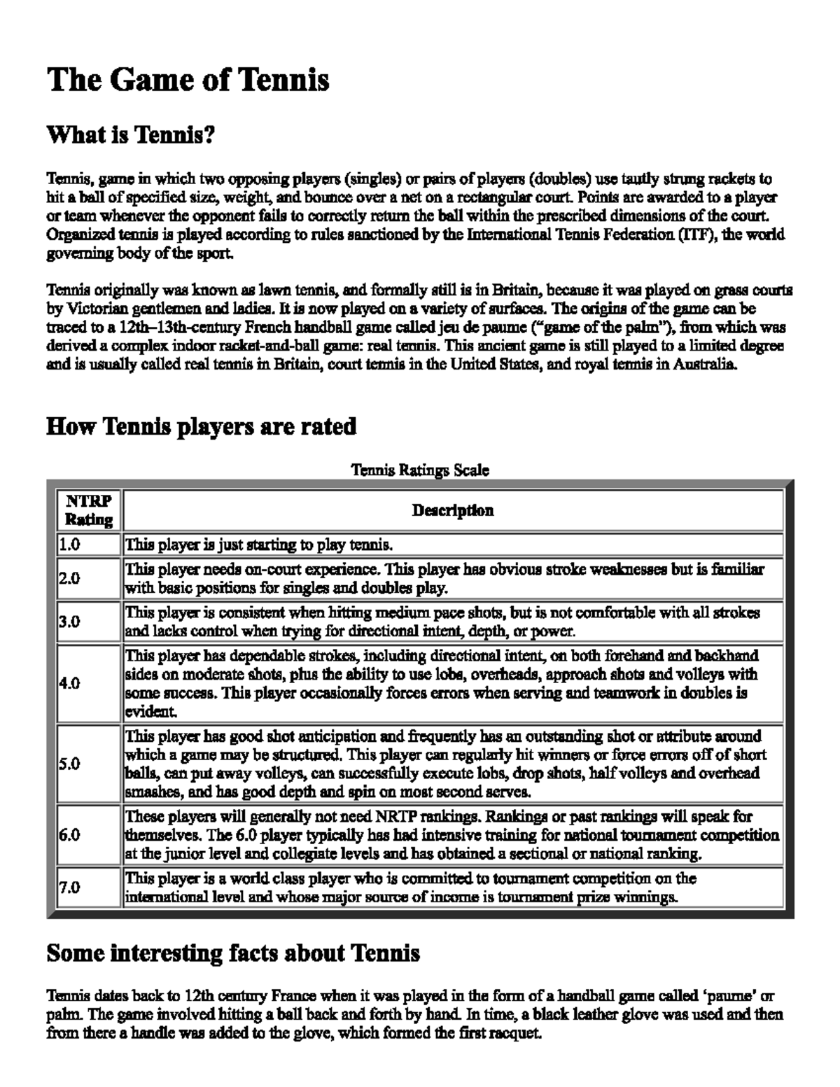 02 Tennis Sample - 01:198:170 - Studocu