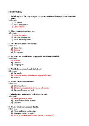 Topic 35 - surgery notes - Propedeutics of Surgical Diseases - Studocu