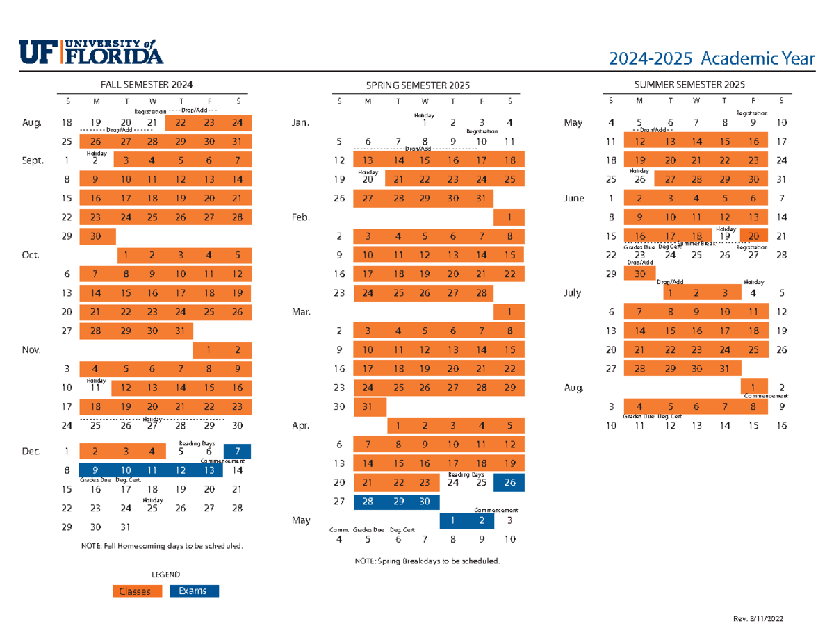 2024-2025 Approved Calendar Catalog - FALL SEMESTER 2024 SPRING ...