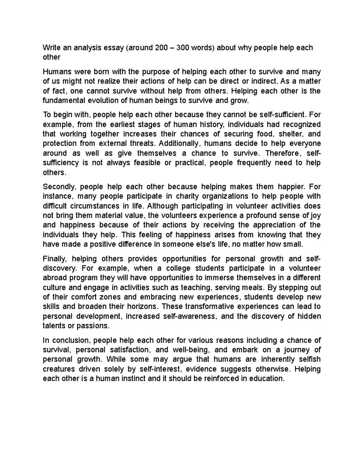 Assignment 2 Nguyễn Thanh Thương 70222291 TPE2 - Write an analysis ...