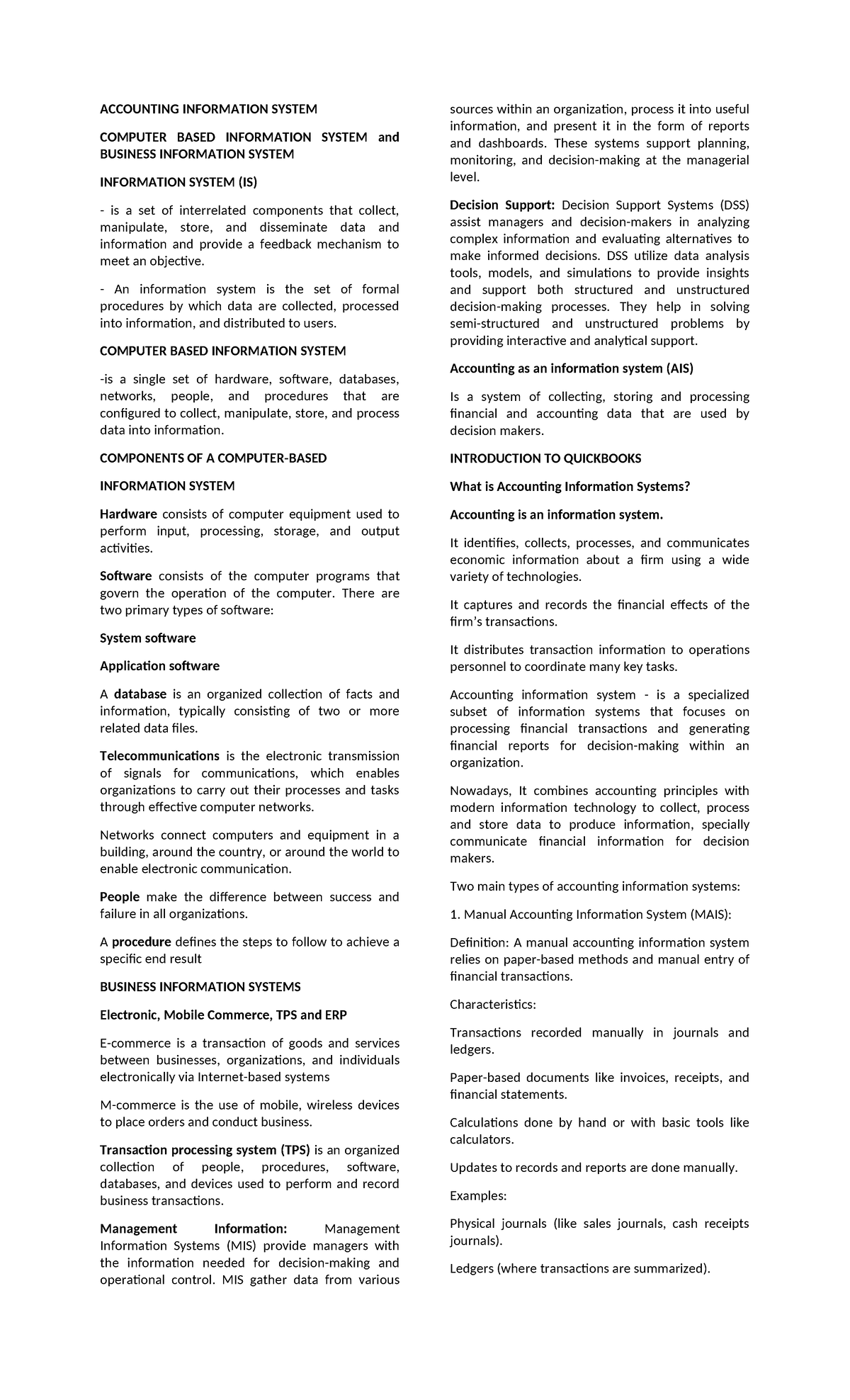 Reviewer chu chu - hope can help - ACCOUNTING INFORMATION SYSTEM ...