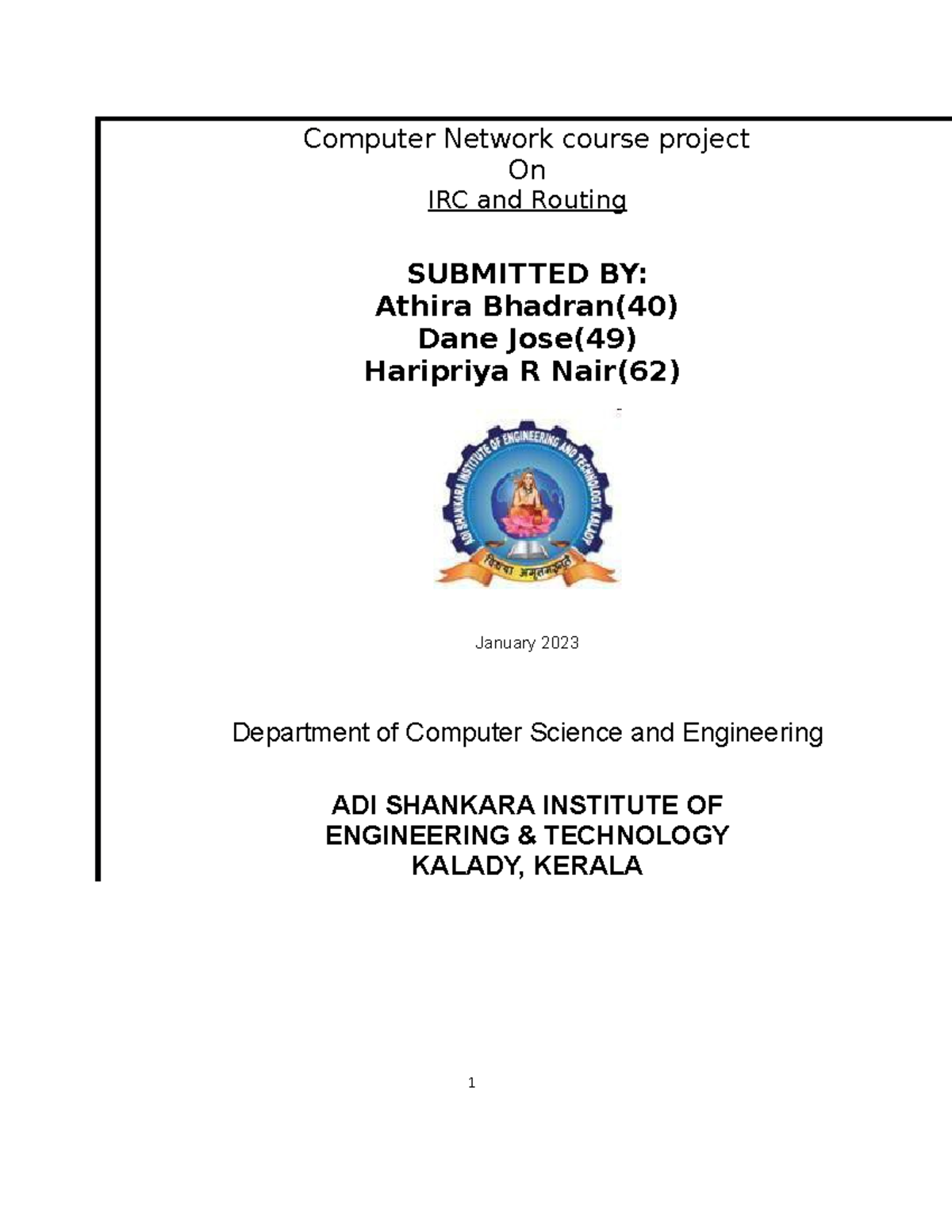 Finaldah - grgergrg - Computer Network course project On IRC and ...