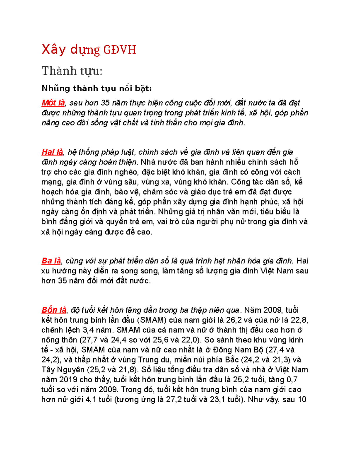Xây dựng GĐVH - gdvh - Xây d ựng GĐVH Thành t ựu: Những thành tựu nổi ...