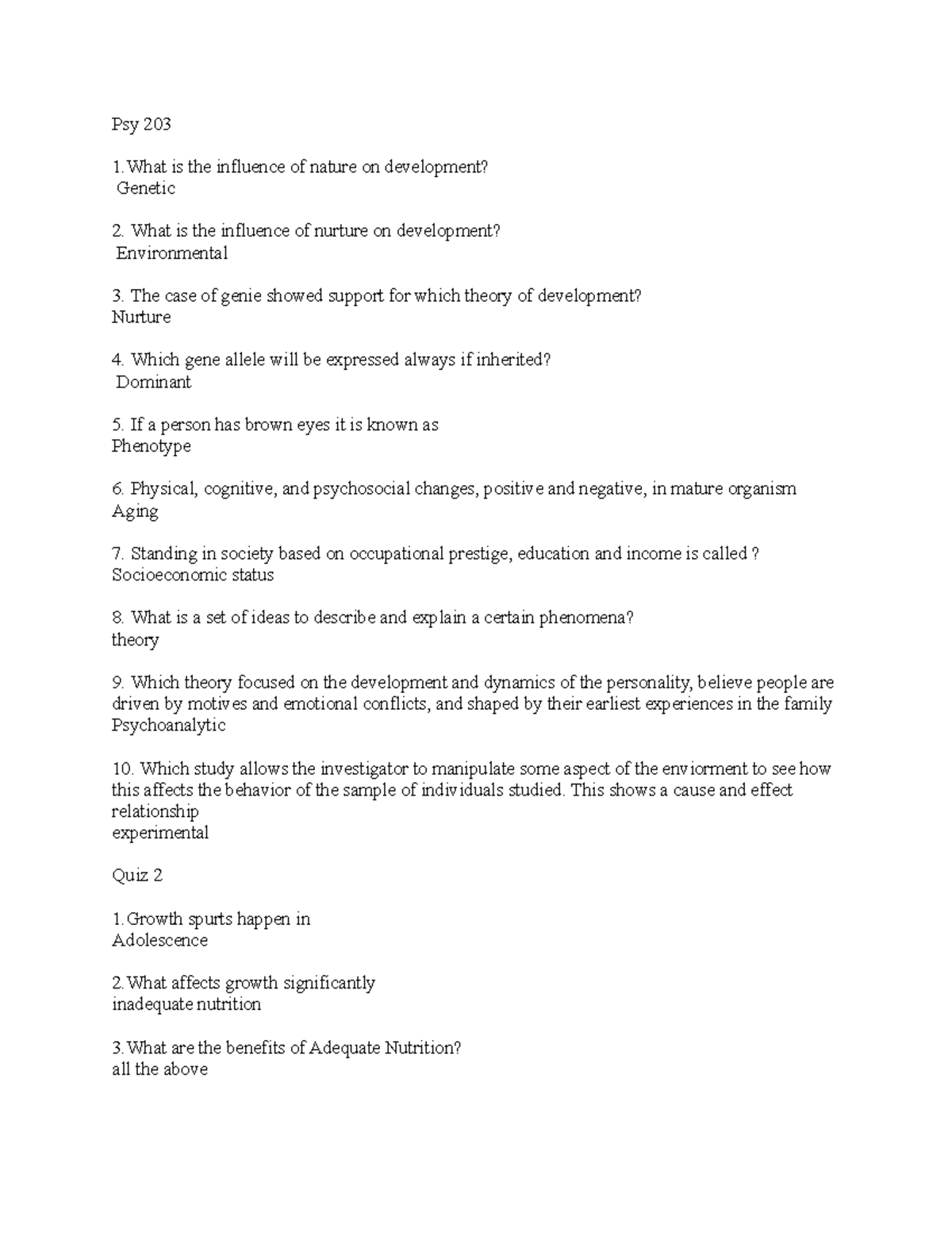 Influence of Nature and Nurture Development Theories Memory and ...