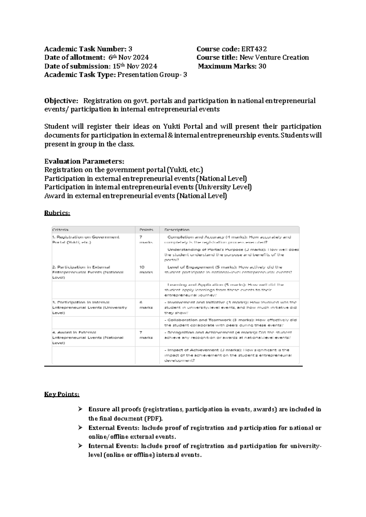 CA3 - This the basic structure of ca3 - Academic Task Number: 3 Course code: ERT Date of ...
