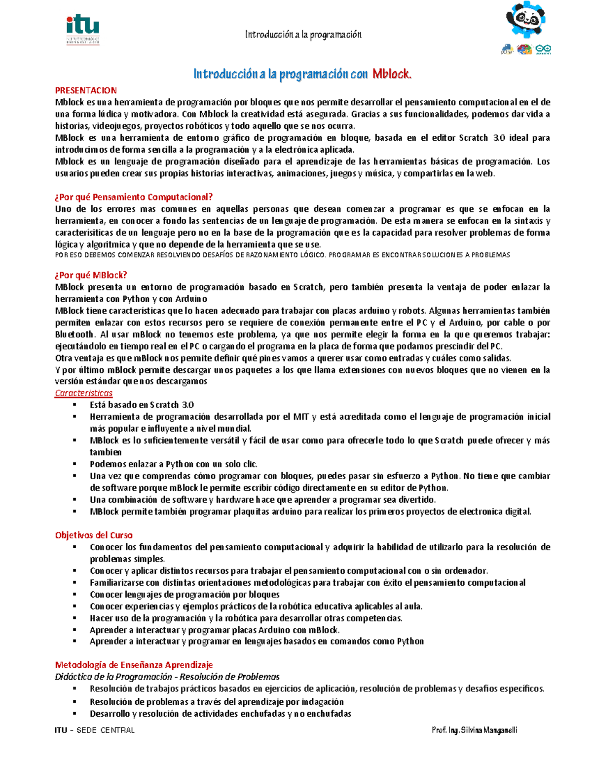 Programa-mblock 11 - Derecho - Introducción a la programación ITU ...