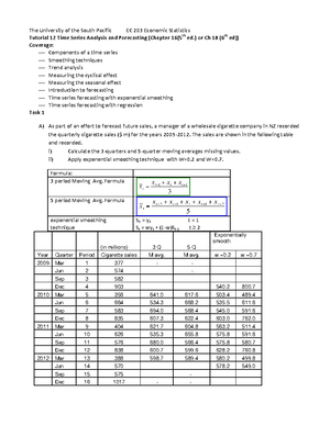AF108 Tutorial 2 Answers - AF 108 TUTORIAL QUESTIONS (Week 3 – Tutorial ...
