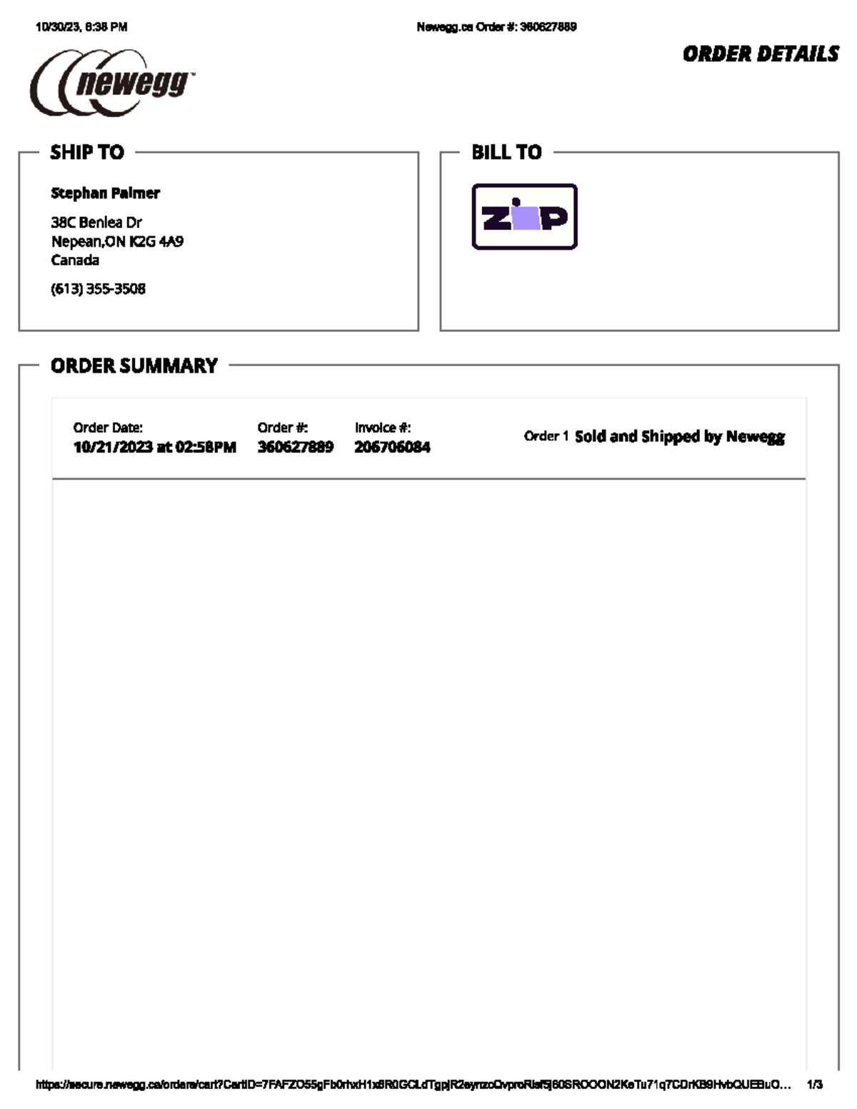Chrono PCpurchase Invoice - Studocu