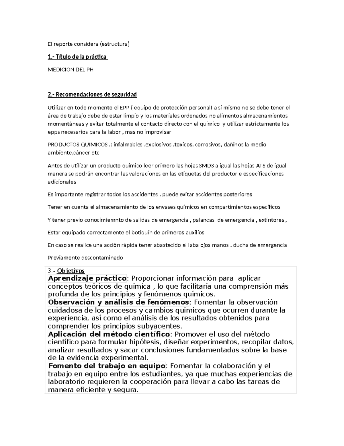 Reporte formato apa - TAREA - El reporte considera (estructura) 1 ...