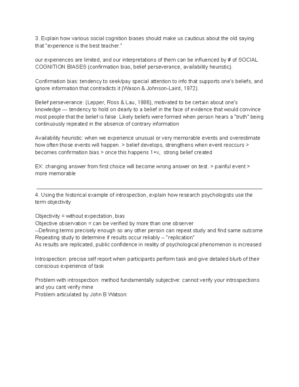 Goodwin and goodwin research methods chapter 2-7 - Explain how various ...