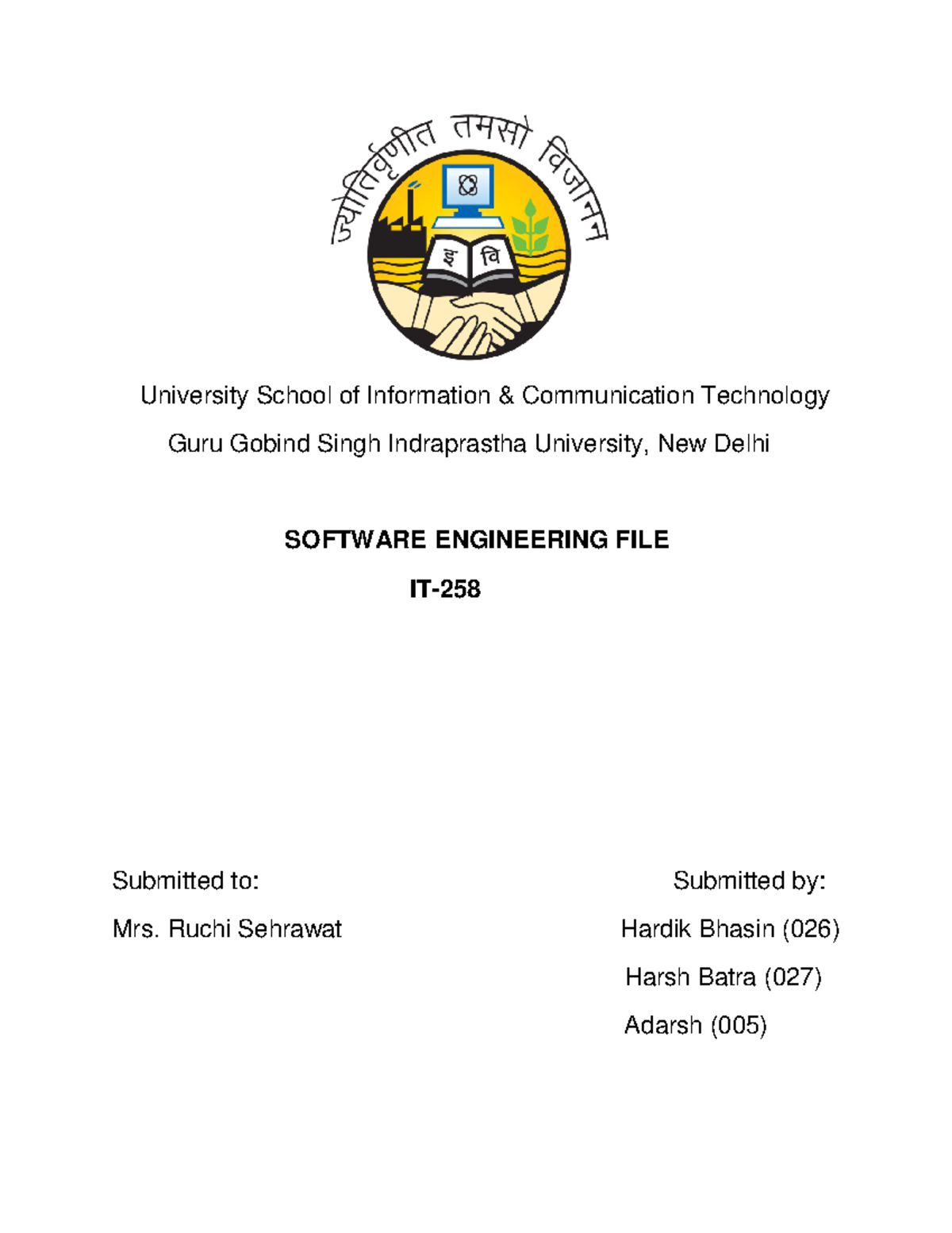 SE FILE - Software engineering file made in a team. Our topic was online voting system ...