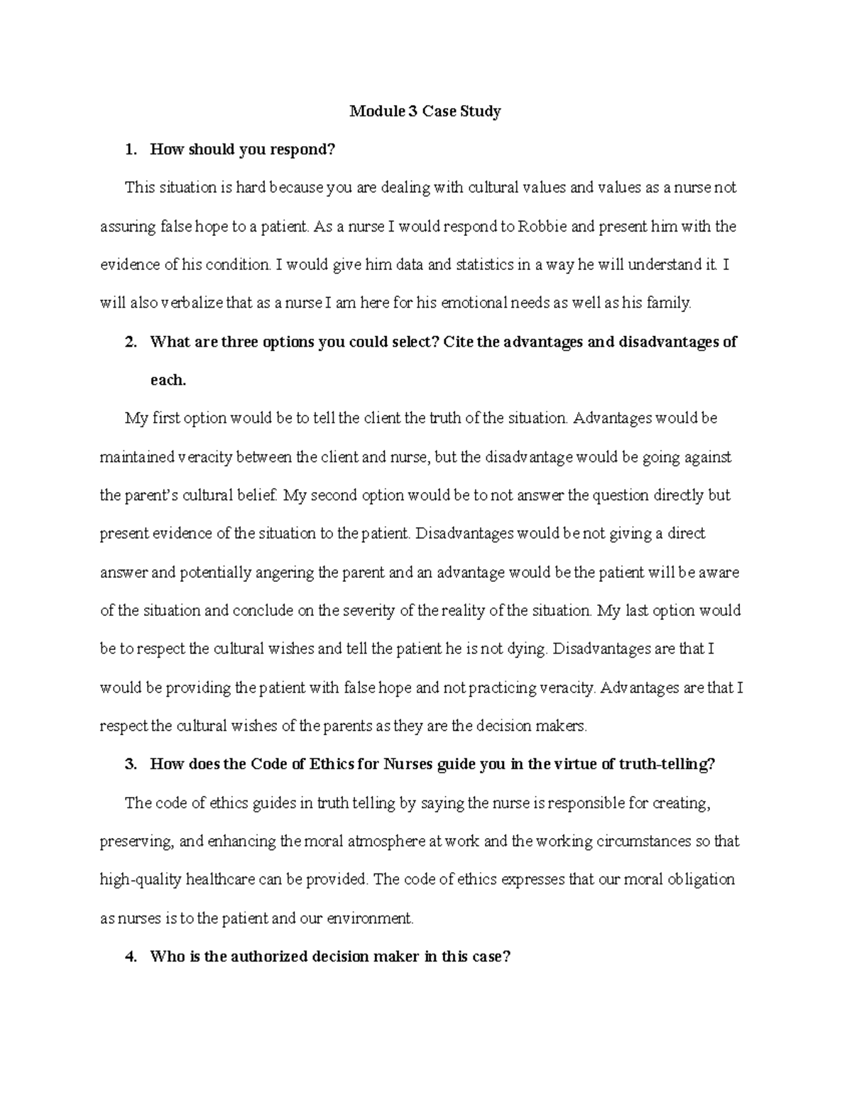 Mod 3 case study - uploaded for guidance on assignment - **Module 3 ...