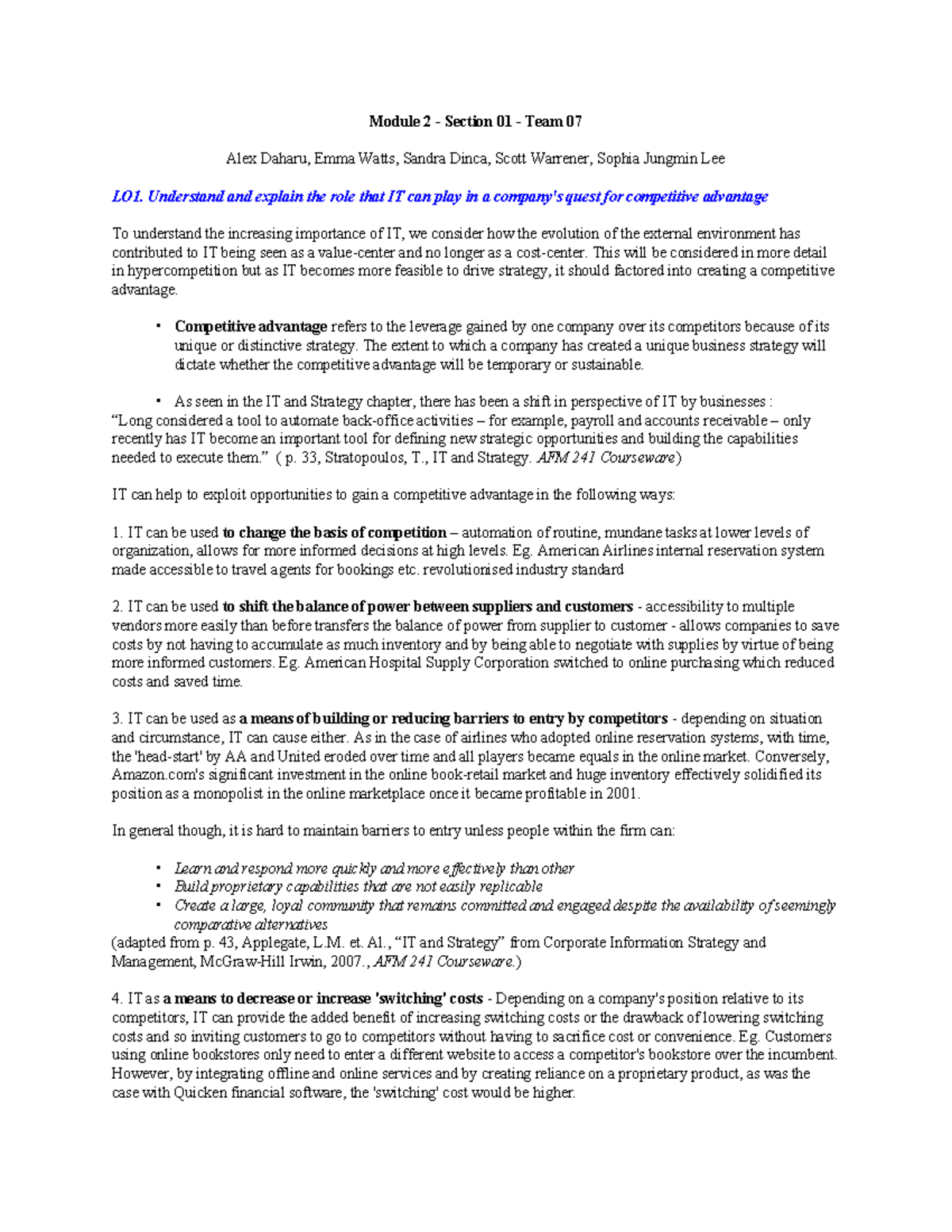 M02 - Group assignment module 2 - Module 2 - Section 01 - Team 07 Alex ...