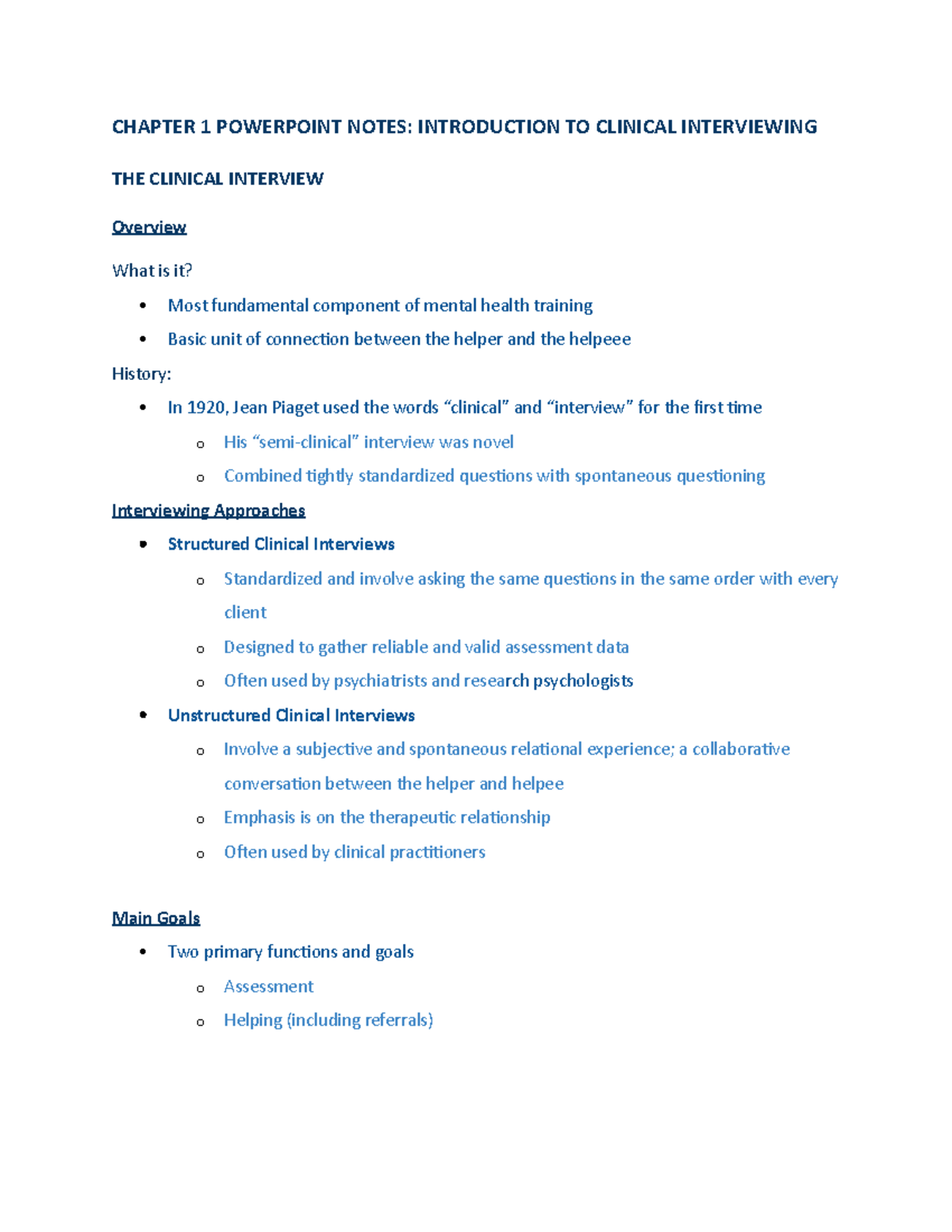 Chapter 1 Lecture/Powerpoint Notes - CHAPTER 1 POWERPOINT NOTES ...