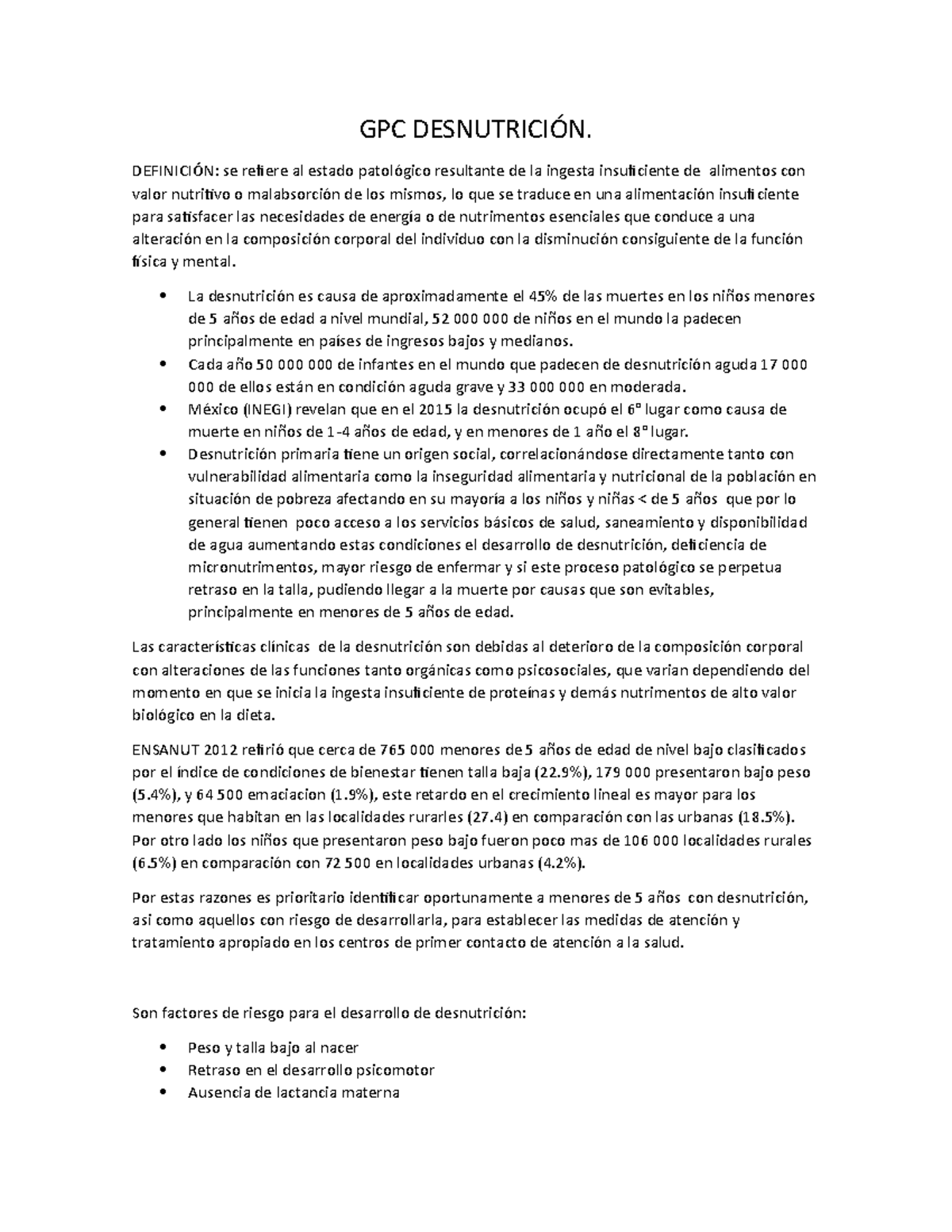 GPC Desnutrición - jshd hshd hdbdhd jhbdhd hshdb este es eun di ...