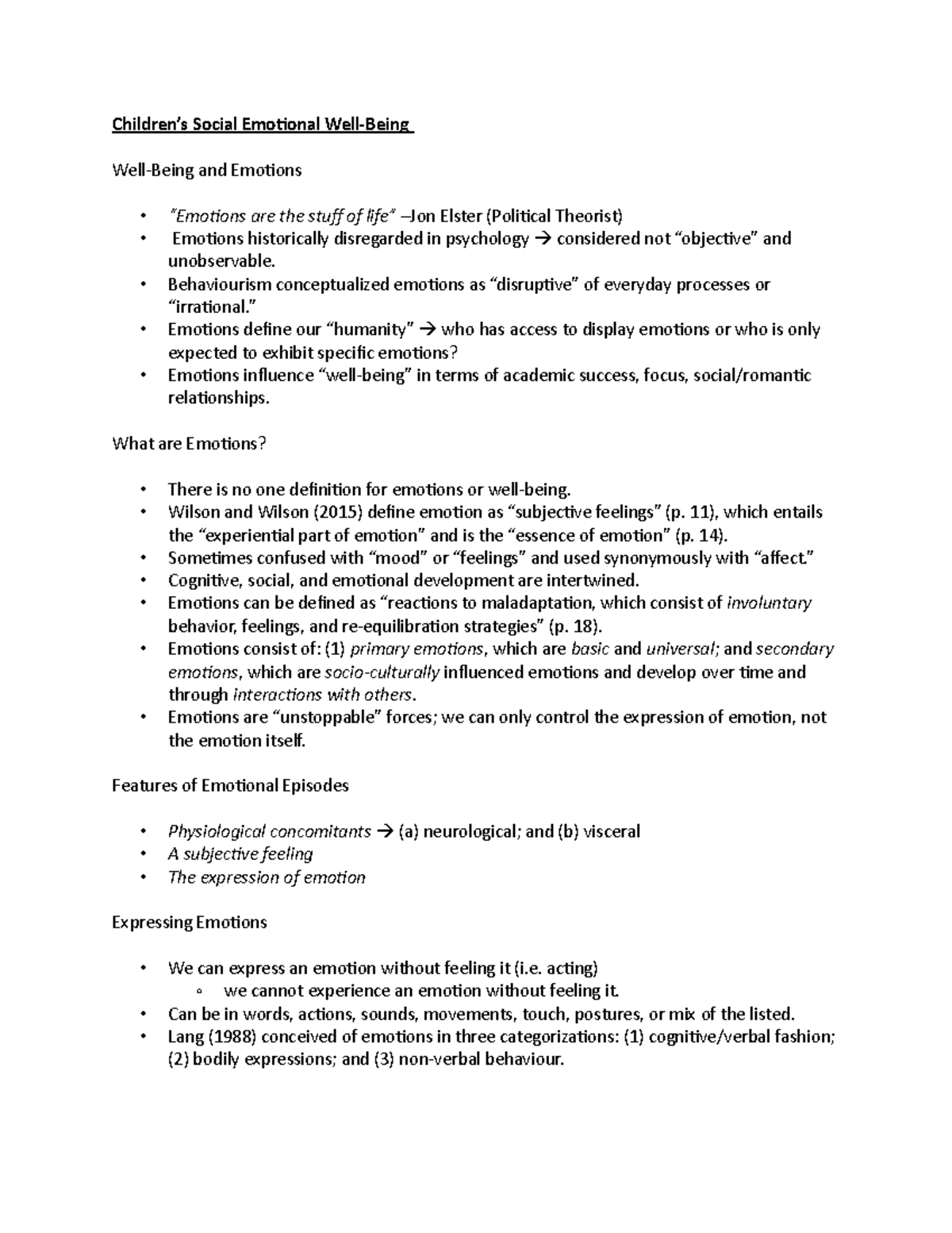 Children's Social Emotional Well-Being - Children’s Social Emoional ...