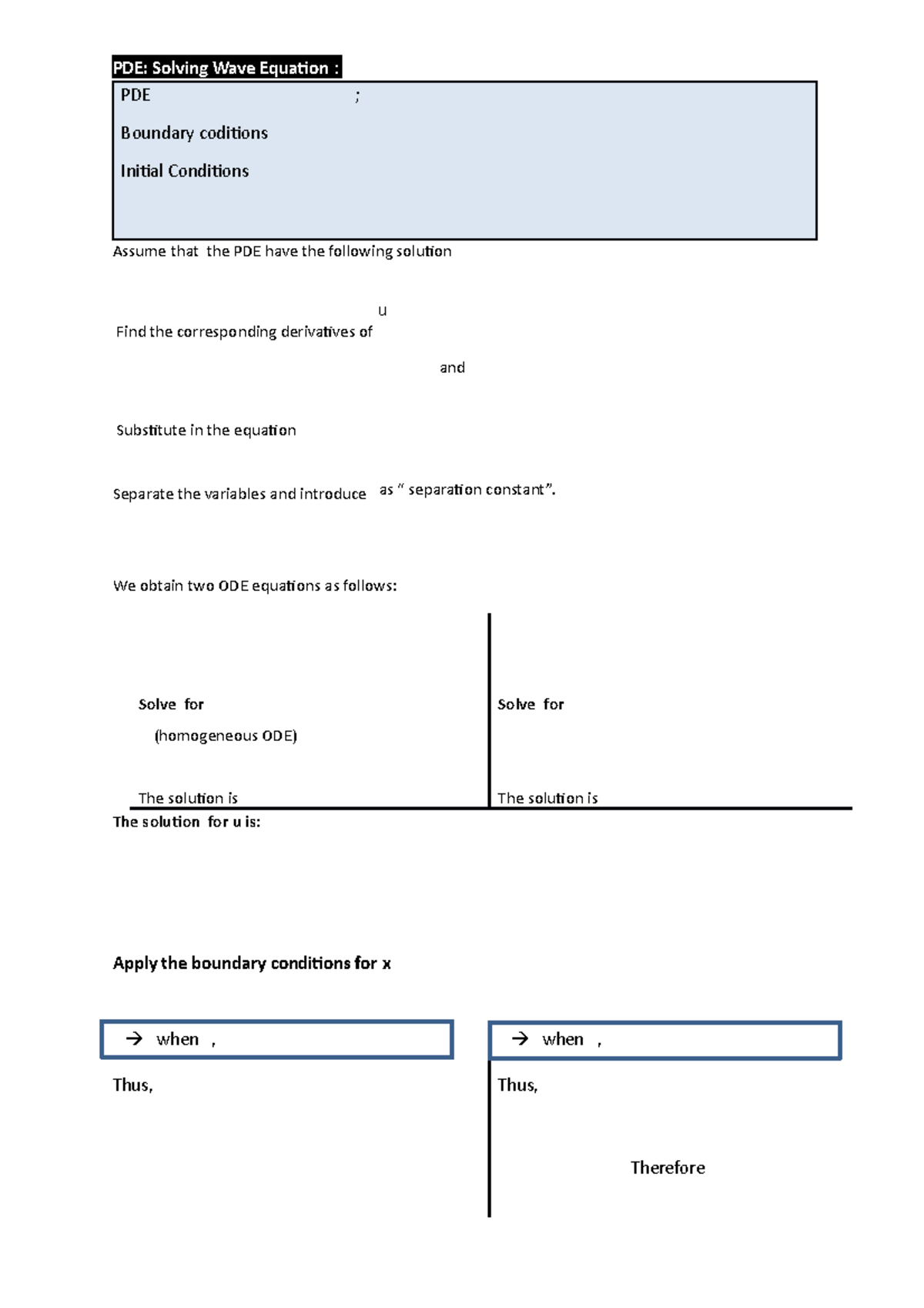 1.3.2 PDE Solving Wave Equation Jan 2022 - PDE: Solving Wave Equation ...