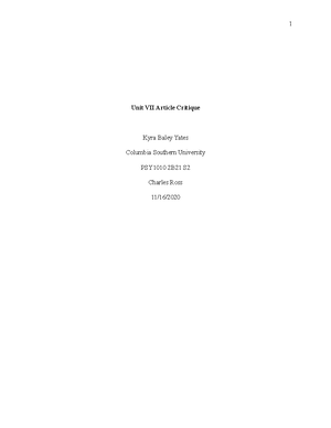 Columbia Southern - Columbia Southern University - StuDocu