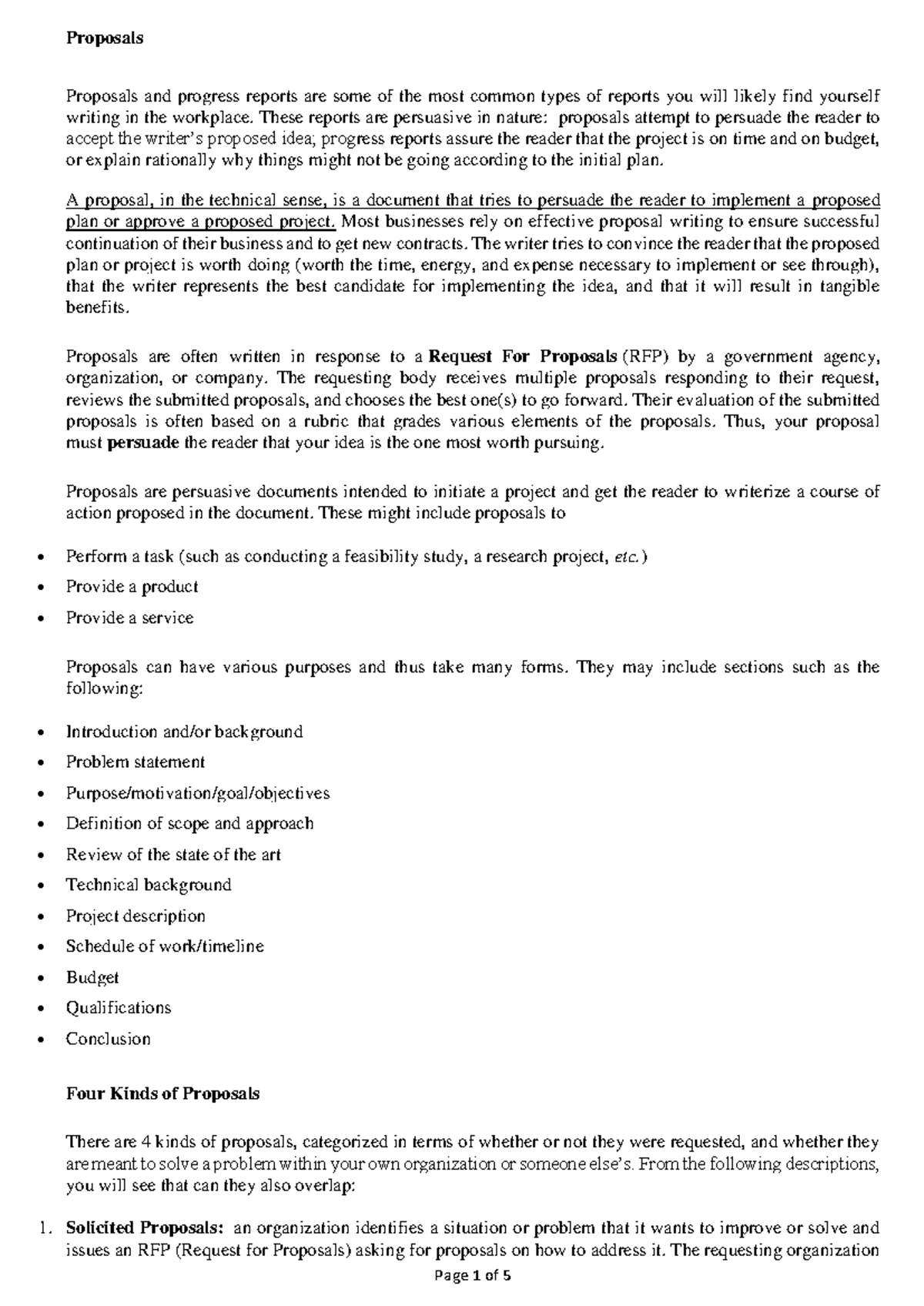 Technical Proposal - It is an best material provided by an faculty to ...