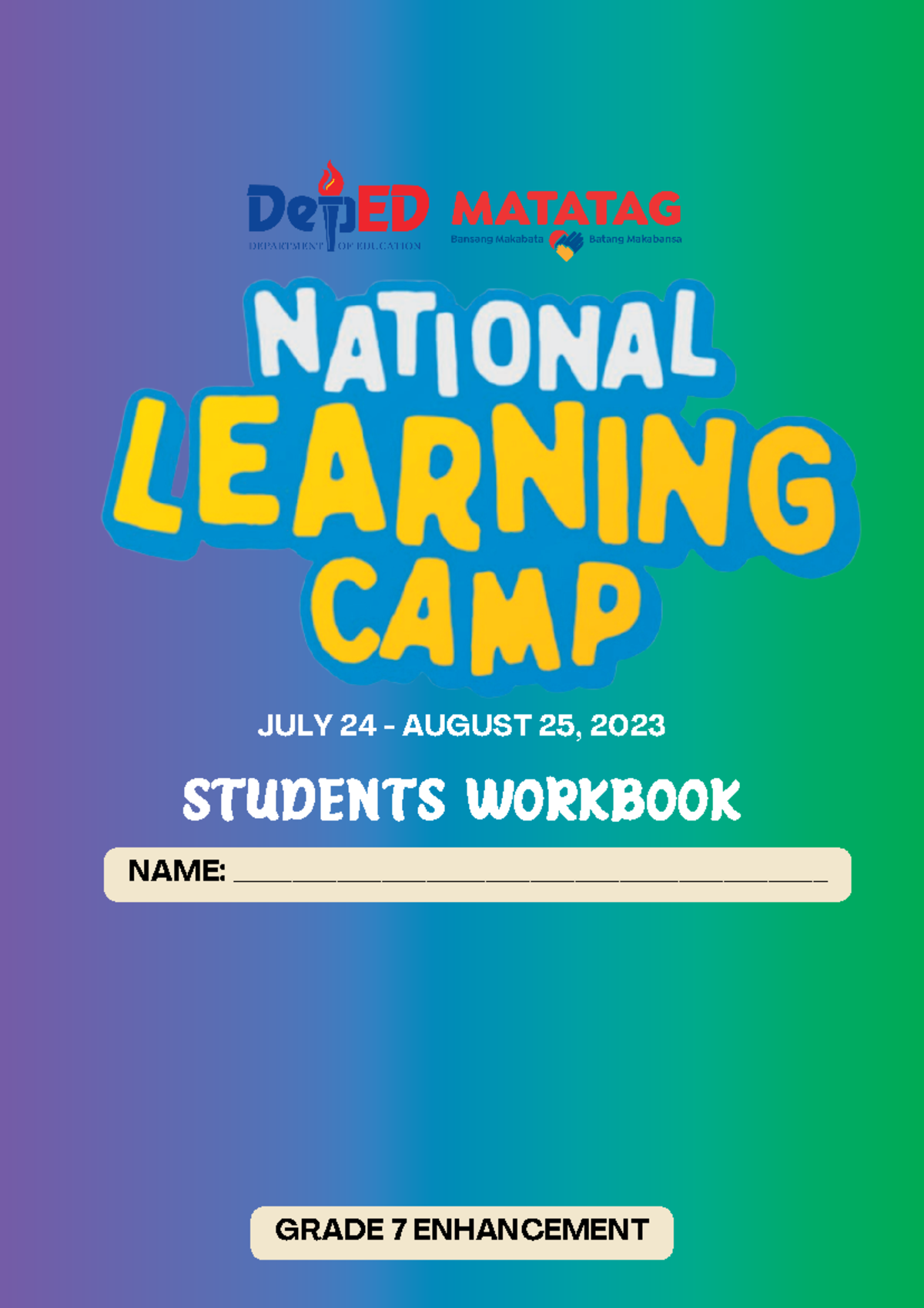 Front Workbook - YES - St. Patrick MAth-Sci School - JULY 24 - AUGUST ...