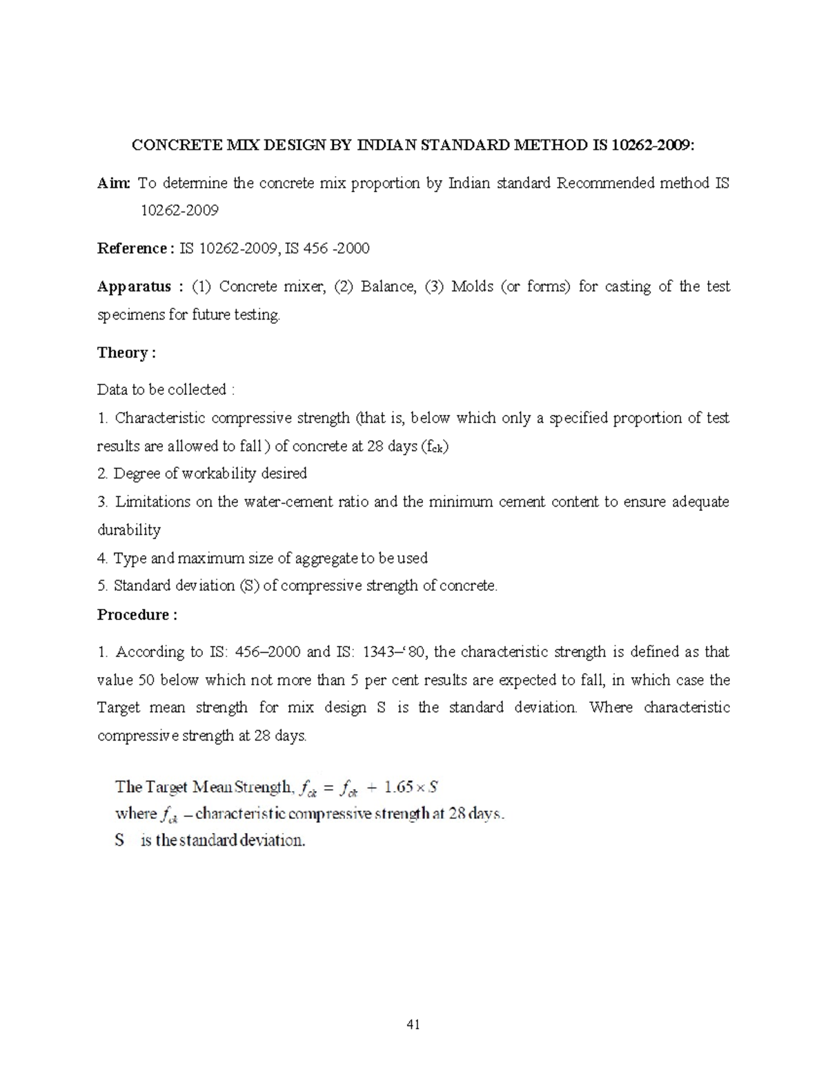 Mix design - Mix desingn practical - CONCRETE MIX DESIGN INDIAN ...