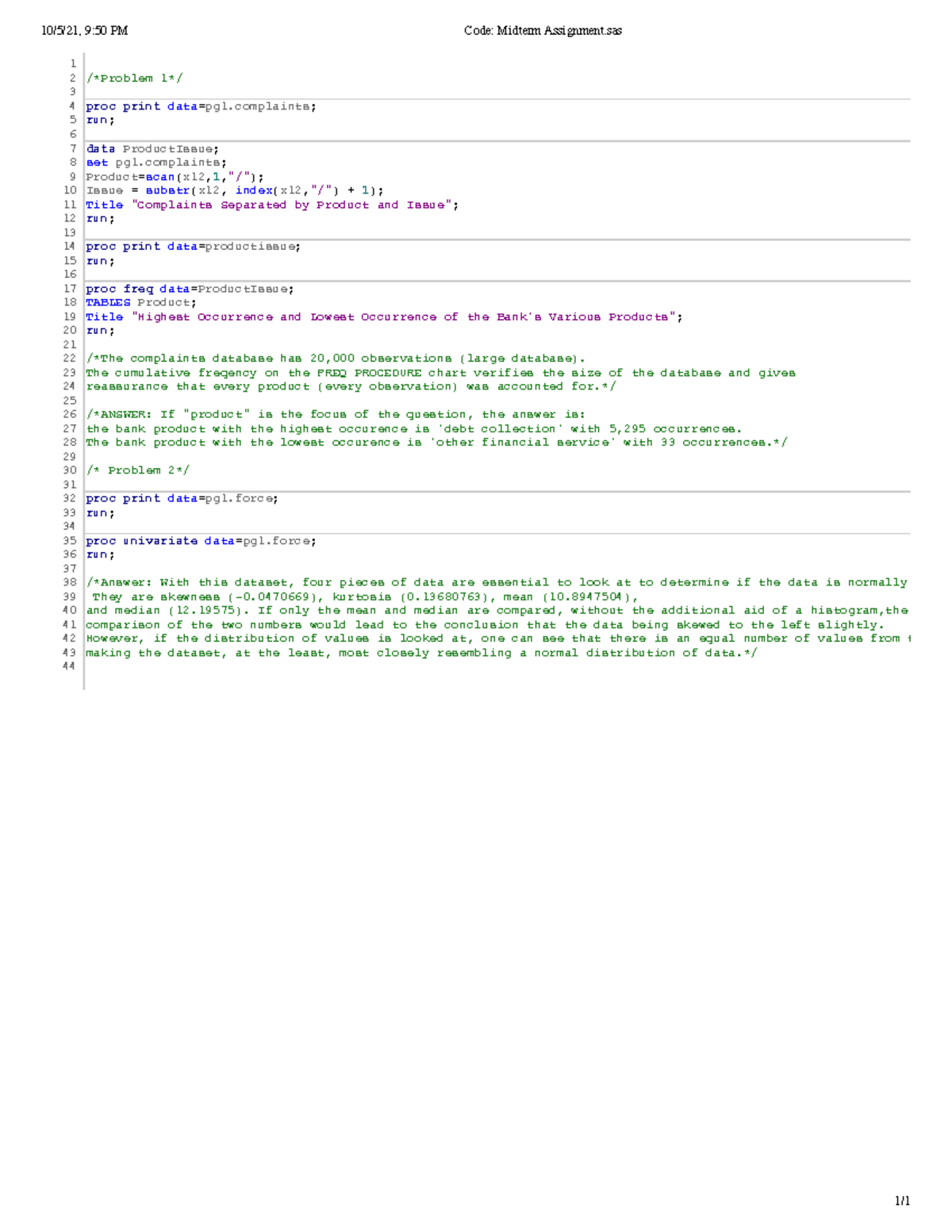 Code Midterm Assignment - BUAD 6350 - Studocu