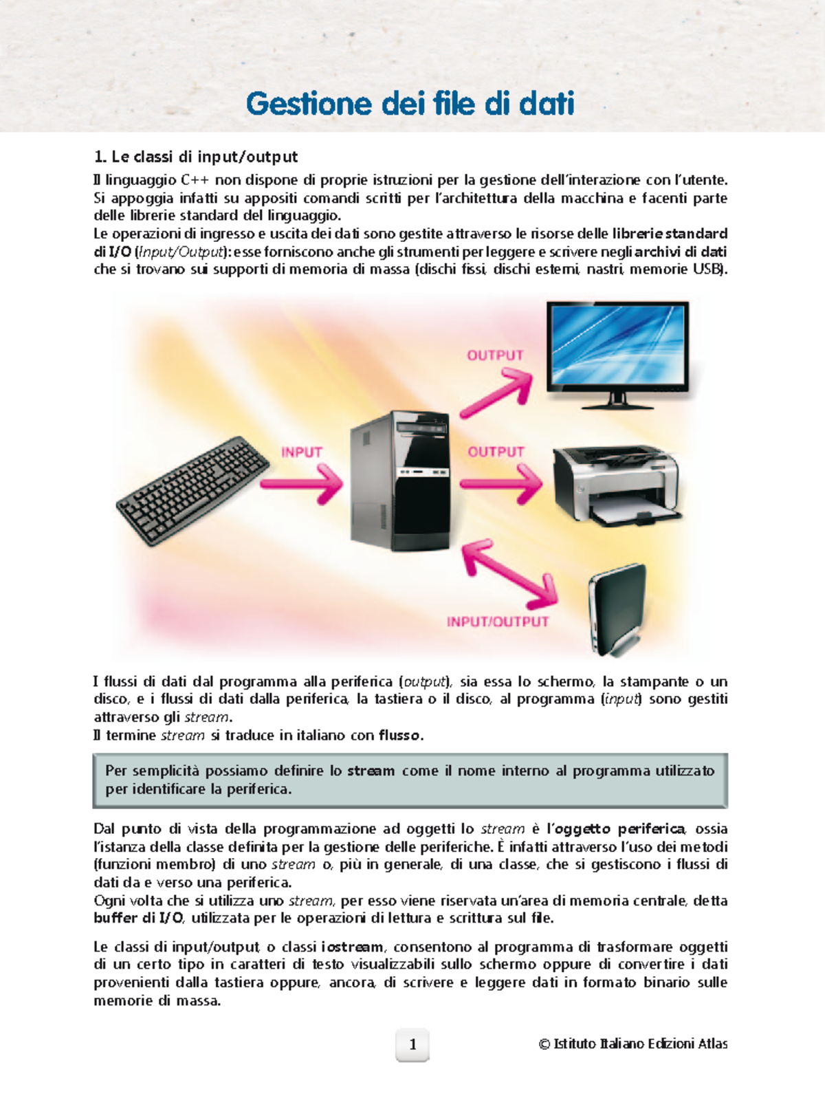 7 - Gestione dei file di dati - Le classi di input-output - Gestione ...