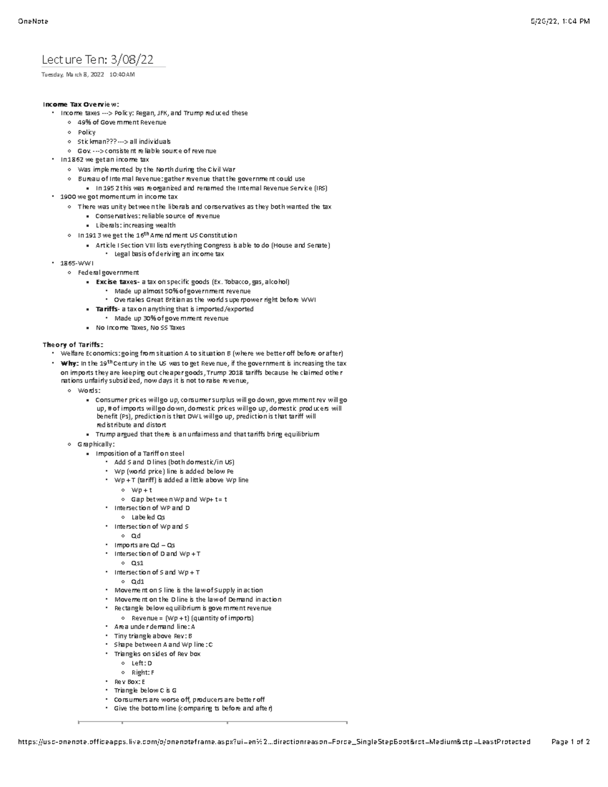 Microeconomics Lecture 9 - OneNote 5/26/22, 1:04 PM - Studocu