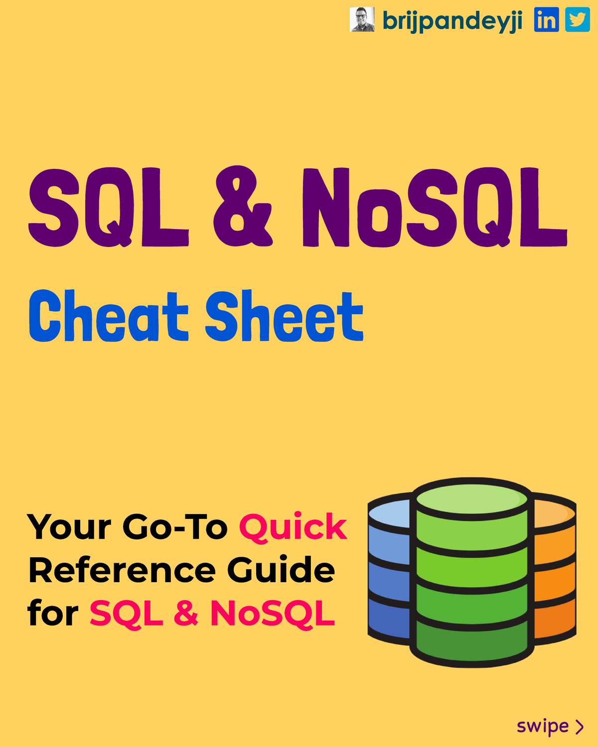 SQL No SQL Cheat Sheet - programming fundamantal - SQL & NoSQL Cheat ...