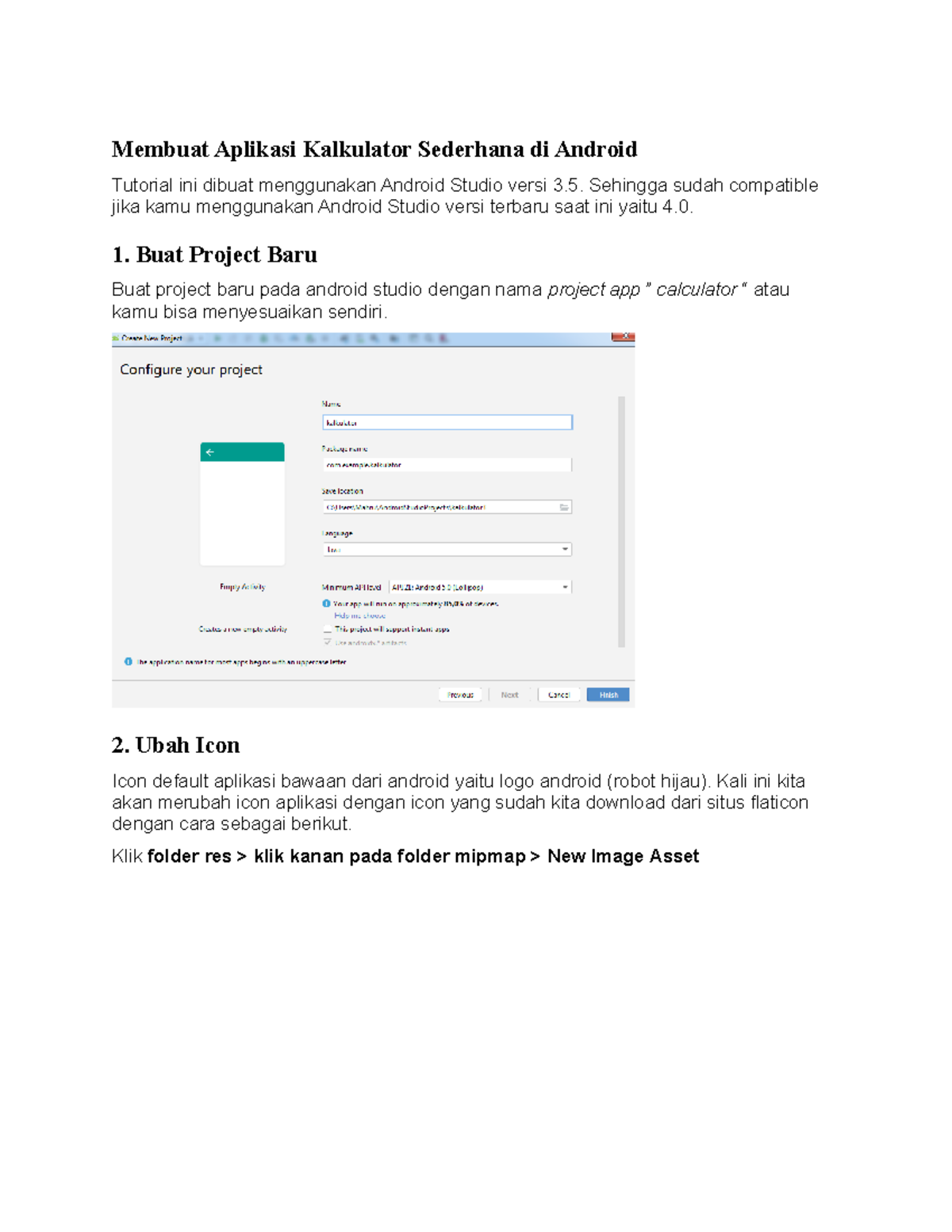 Membuat Aplikasi Kalkulator Sederhana di Android 2 - Membuat Aplikasi ...