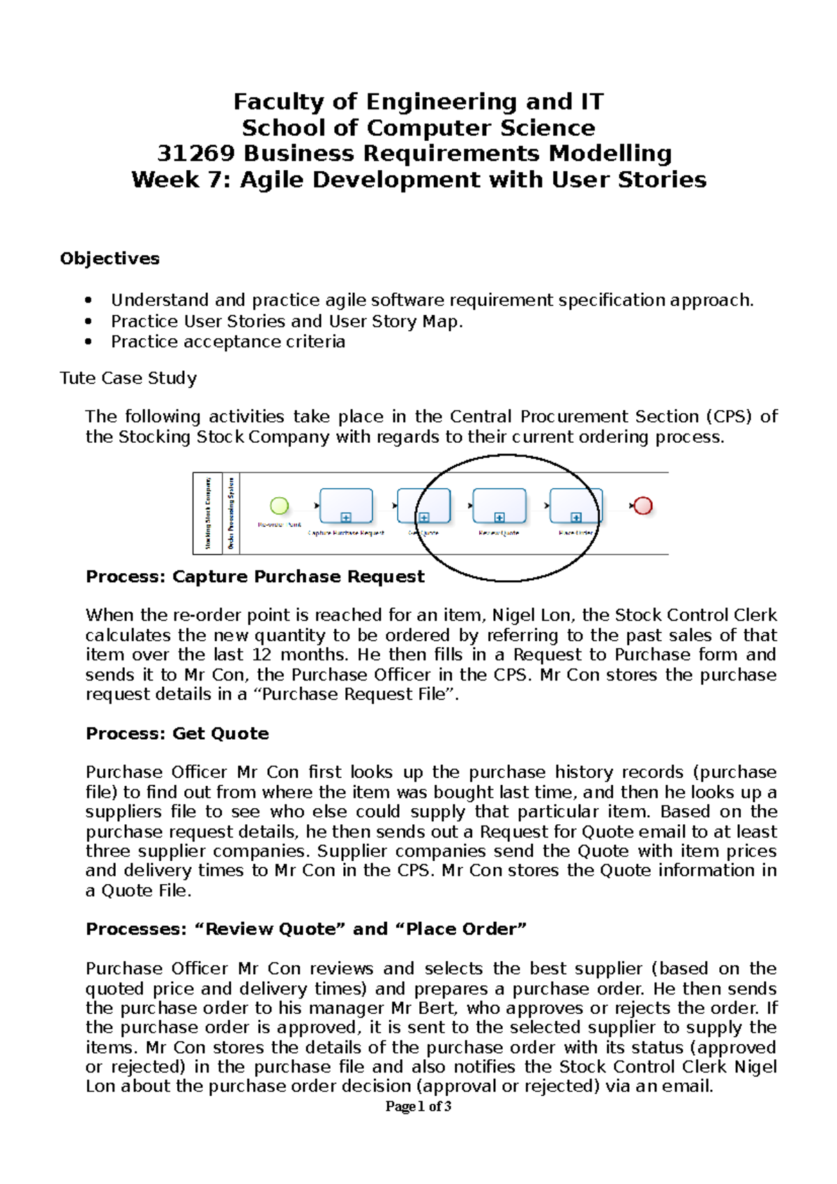 Week 7LTut tasks - w7 ques - Faculty of Engineering and IT School of ...