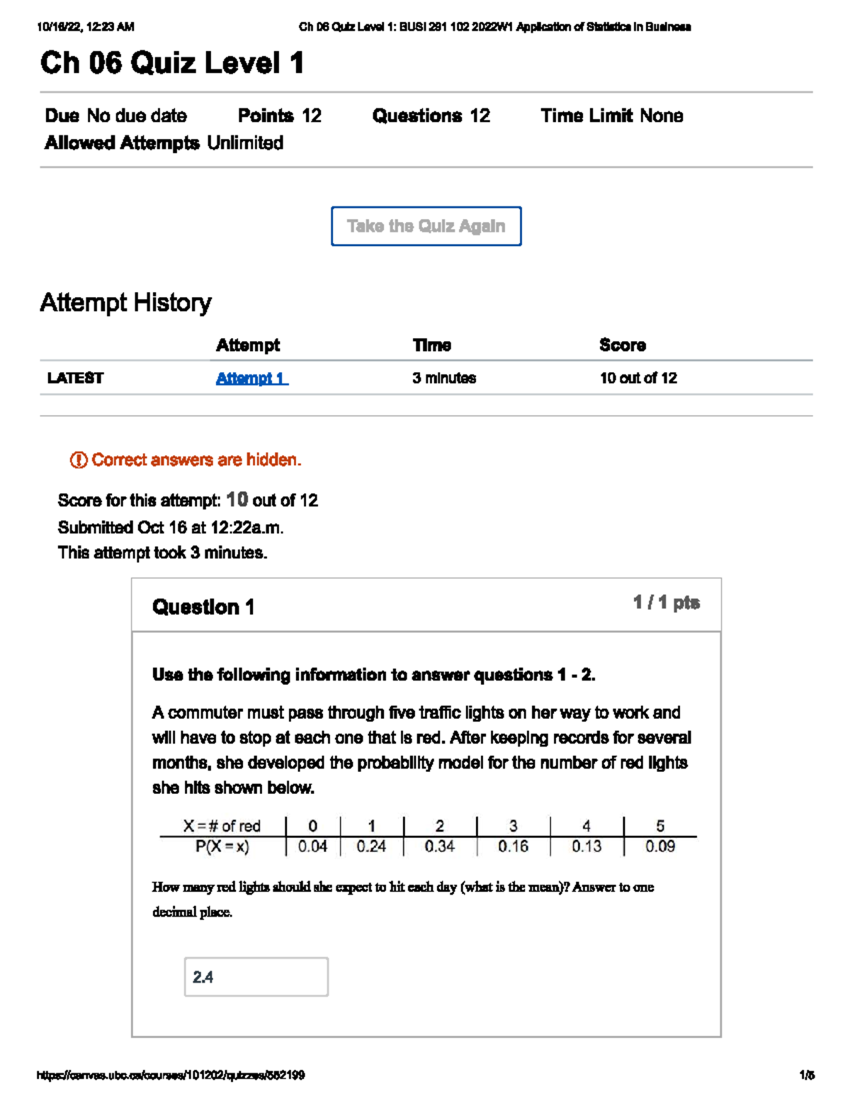 Chapter 6 Level 1 - Quiz work - Studocu