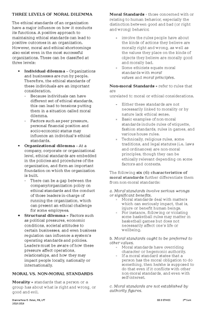 Module-1-Ethics-s about Module 1 for ethics moral and non moral ...