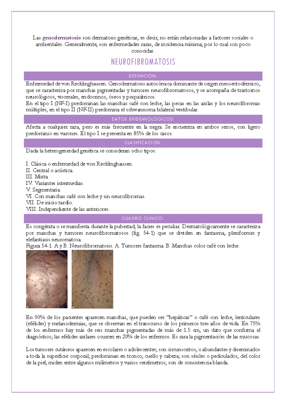 Expo-Genodermatosis-Neurofibromatosis - Las genodermatosis son ...