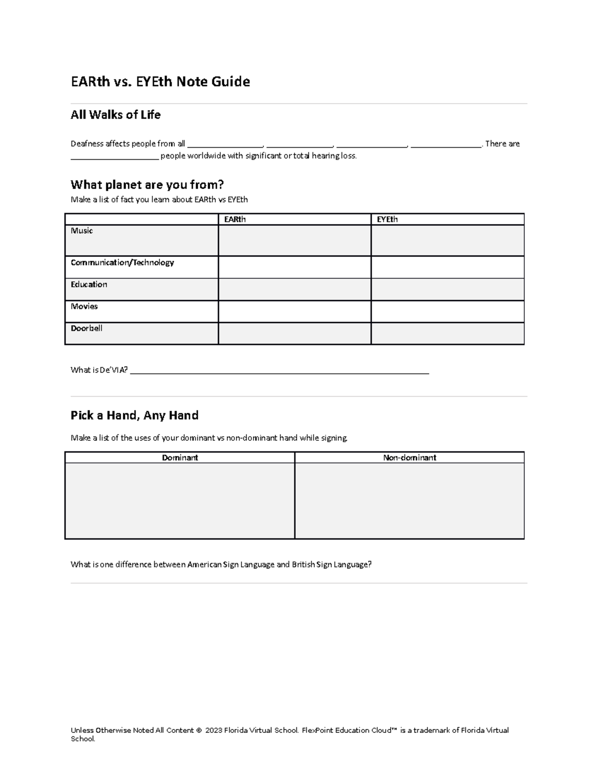 Earth vs eyeth note guide - EARth vs. EYEth Note Guide - Studocu