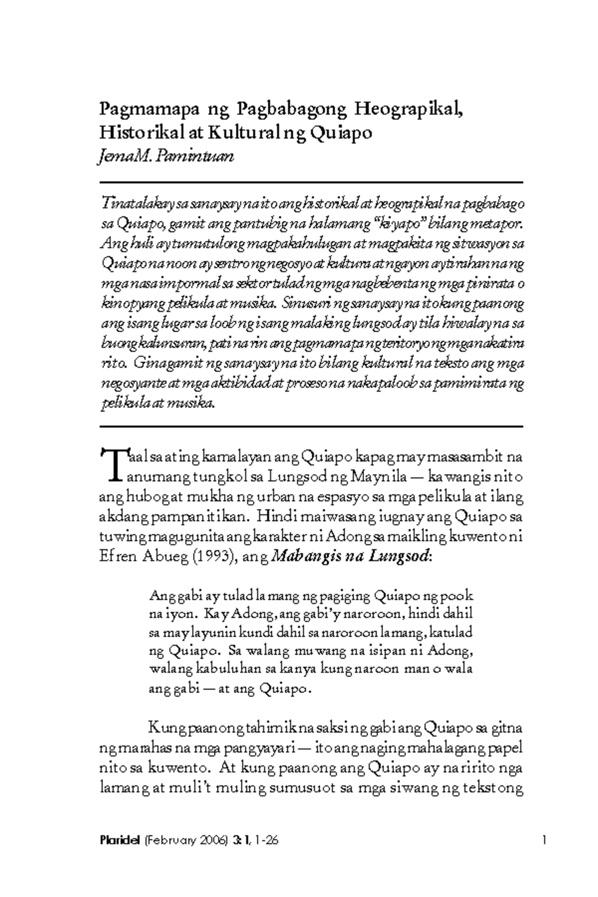 Pamimirata - read - 1 Pagmamapa ng Pagbabagong Heograpikal, Historikal ...