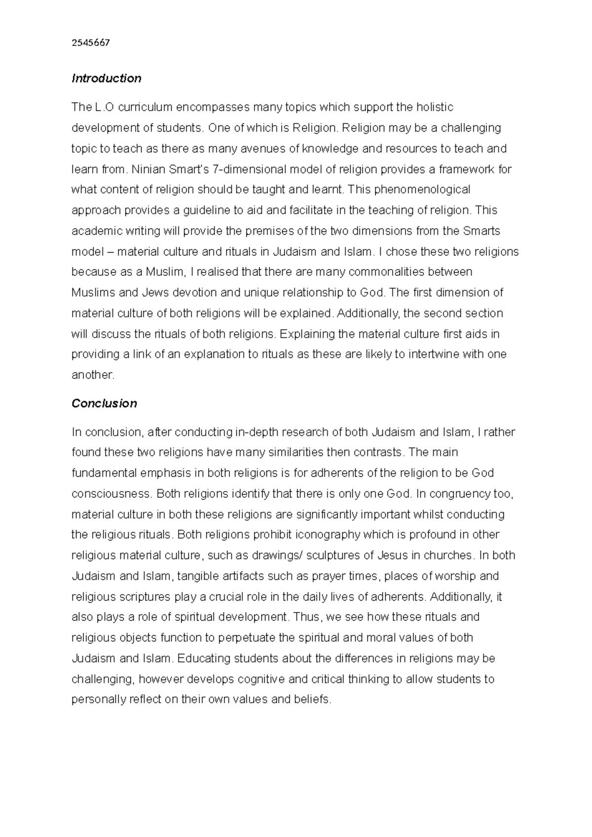 L.O rewrite 2545667 - Summary Teaching Life Orientation Senior Phase - 2545667 Introduction The ...