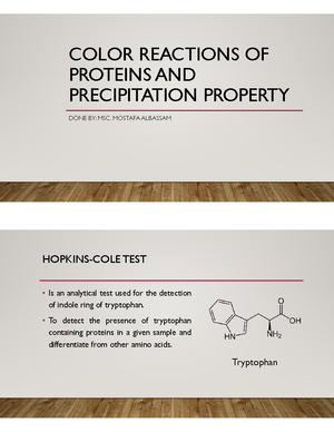Lecture 3 in Biochemistry 3 rd class Amino acid and peptide - Alaa ...