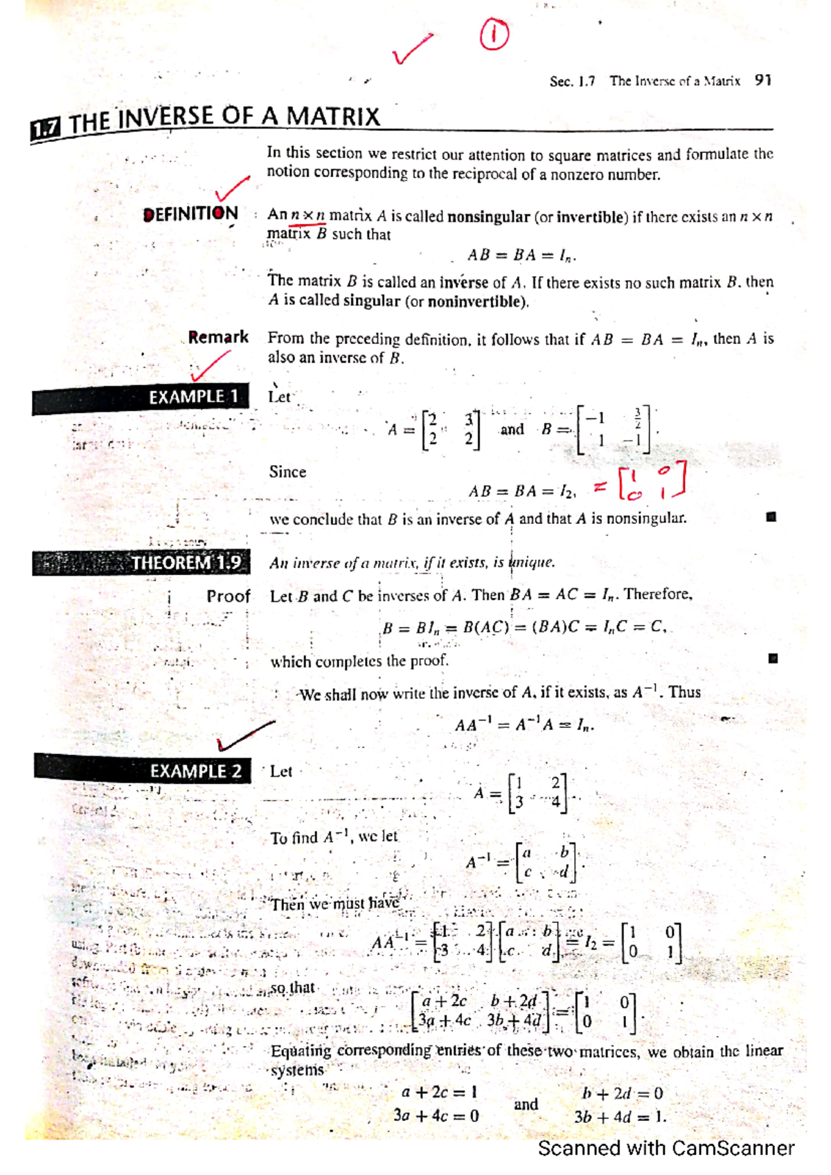 LA Lec 3 - linear algebra - Differential Equation - Studocu