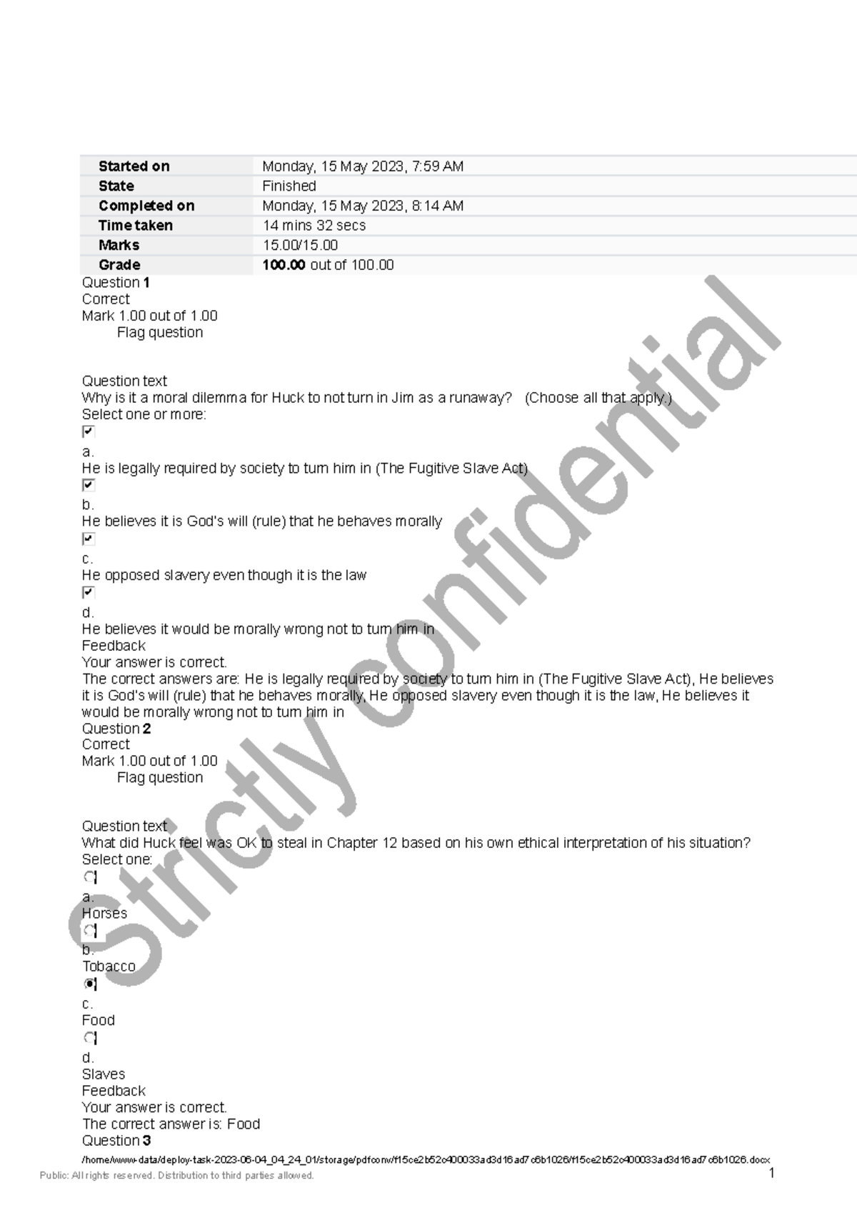 Unit 6 Graded Quiz - Unit 6 - Started on Monday, 15 May 2023, 7:59 AM ...