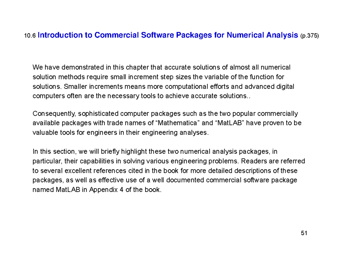Applied engineering Analysis-6 - 10 Introduction to Commercial Software ...