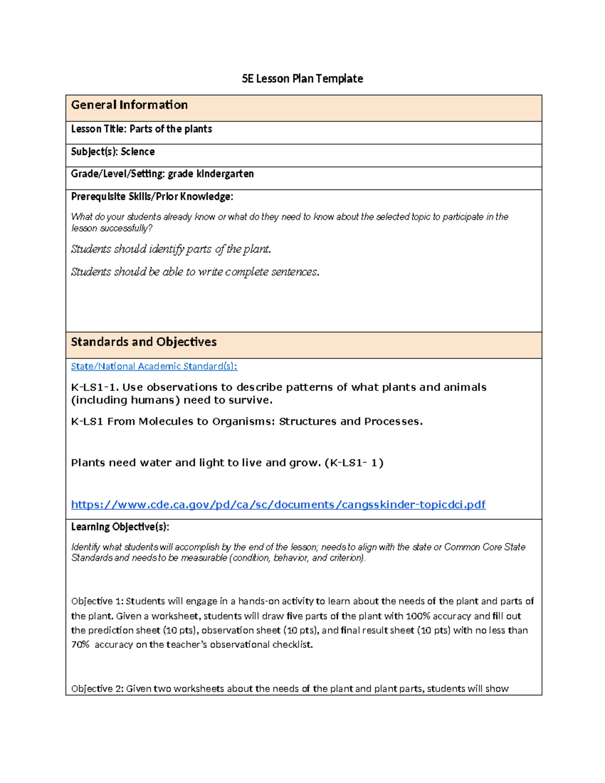 C380 task1.docx - 5E Lesson Plan Template General Information Lesson ...