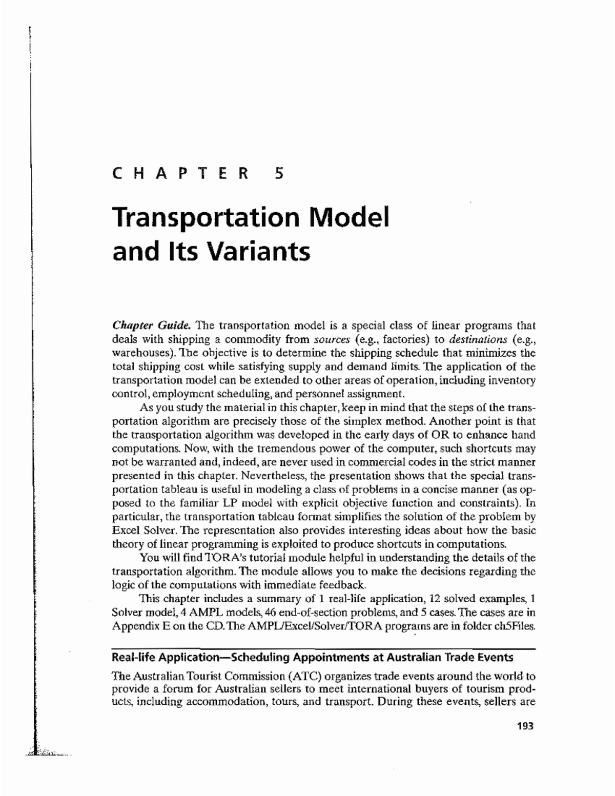 Transportaion and variants Taha - CHAPTER 5 Transportation Model and ...