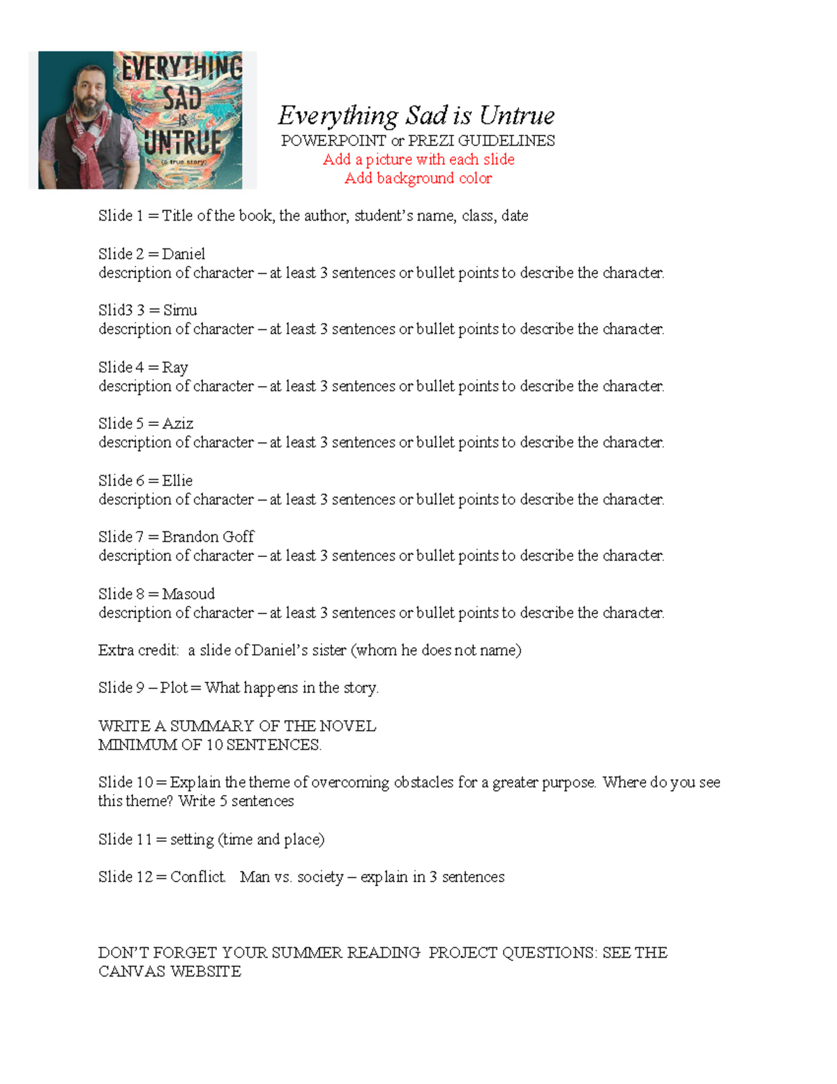 ESIU PPT Guidelines-3 - guideline - Everything Sad is Untrue POWERPOINT ...