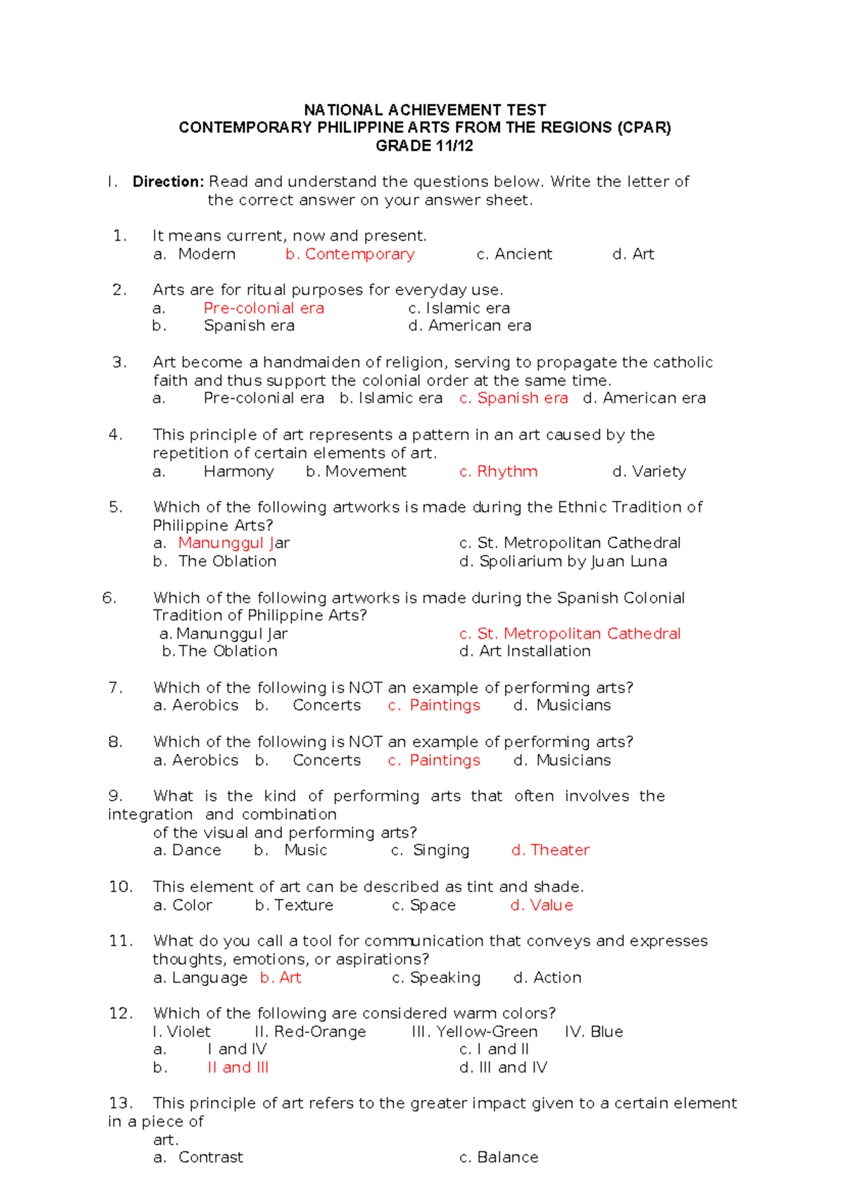 NAT Reviewer CPAR 1 - cesccr4few - NATIONAL ACHIEVEMENT TEST ...